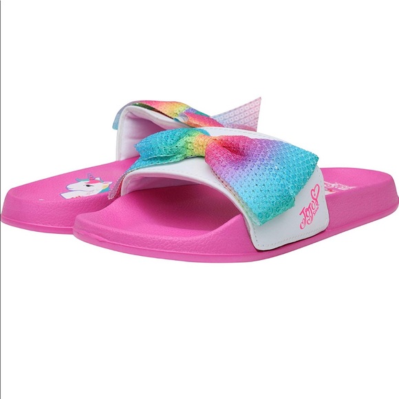 JoJo Siwa | Shoes | Jojo Siwa Unicorn Open Toe Slide Wsignature Bow ...